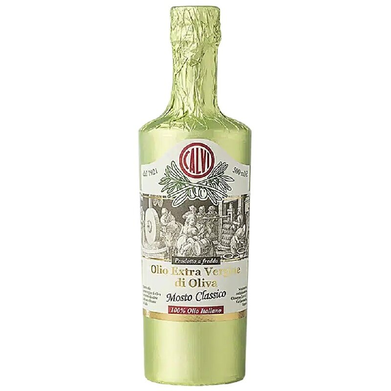 Масло CALVI оливковое Extra Virgin MOSTO CLASSICO не фильтрованное /стекло/ 0,5л
