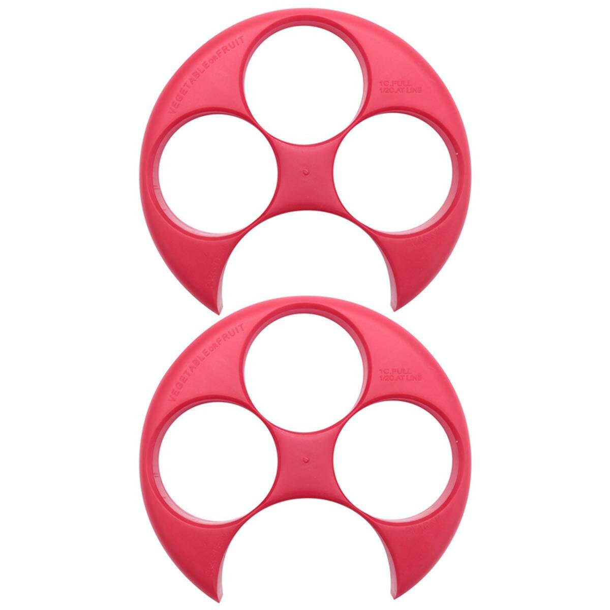 NXFDSIOZ 2X Food Control Емкость для еды Мерная тарелка Диета Порция Потеря веса Здоровое питание Тонкий, красный