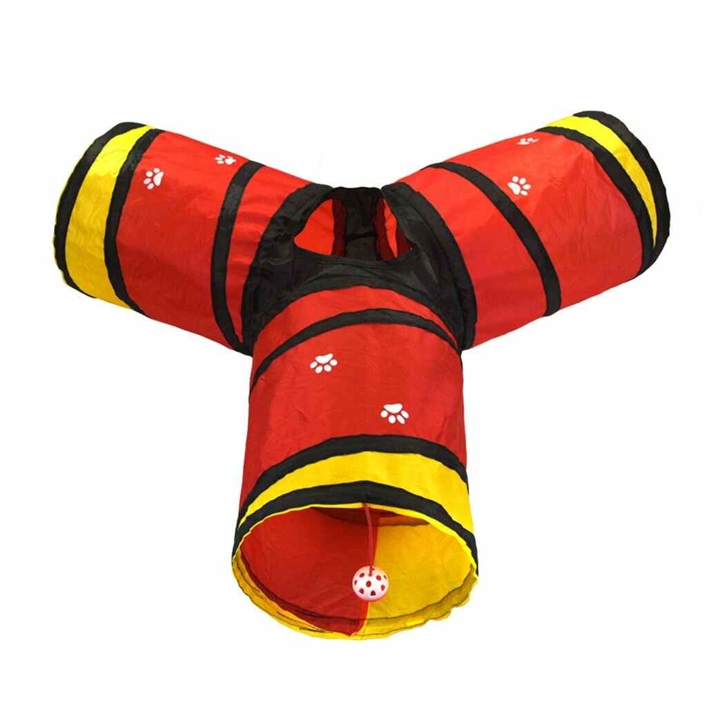 Складной туннель, убежище для домашних собак, игровой домик, Y-образная трубка, игровая палатка кошек, развлекательная игрушка