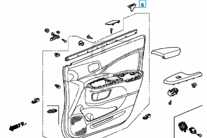 Отделка, прав. передн. центр. угол (Оригинал)