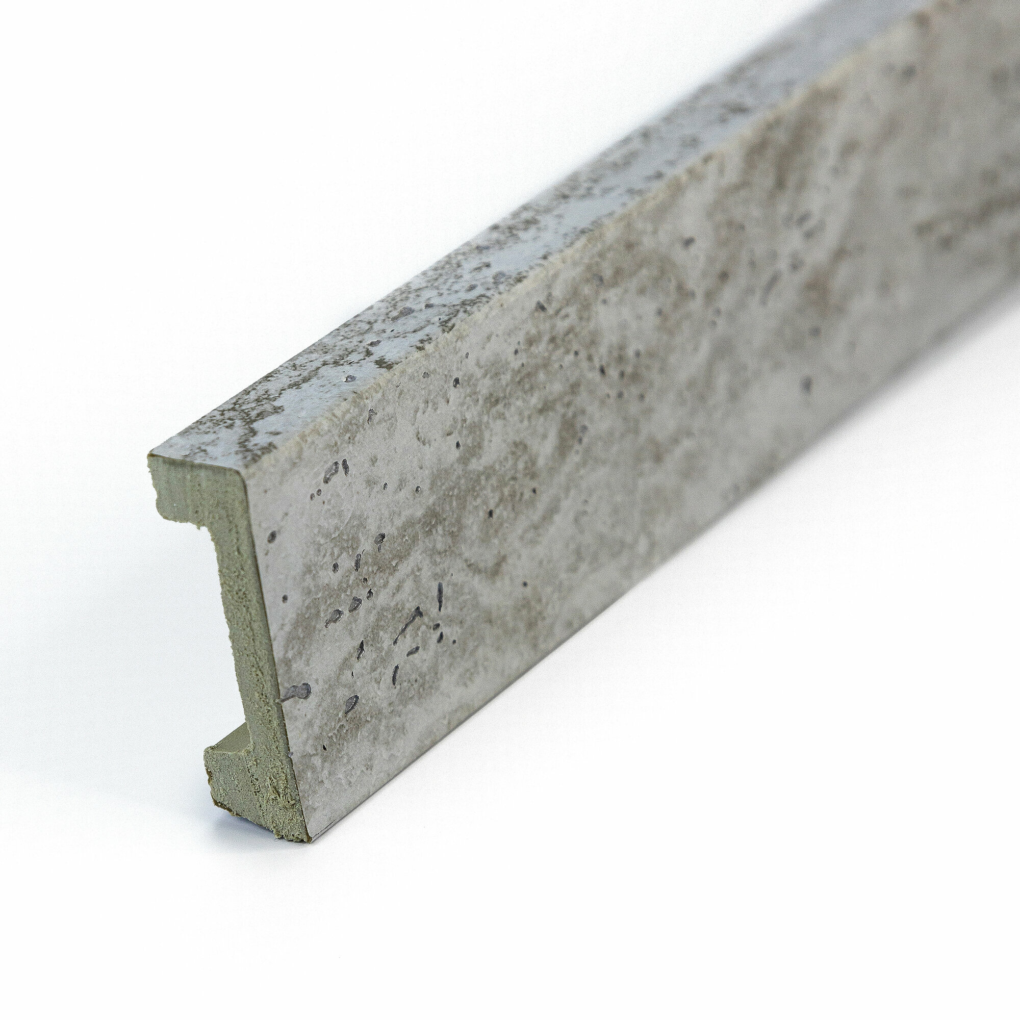 Плинтус дюрополимер напольный DECOMASTER (декомастер), 58х16х2400 мм, D234-1619 ДМ серый светлый