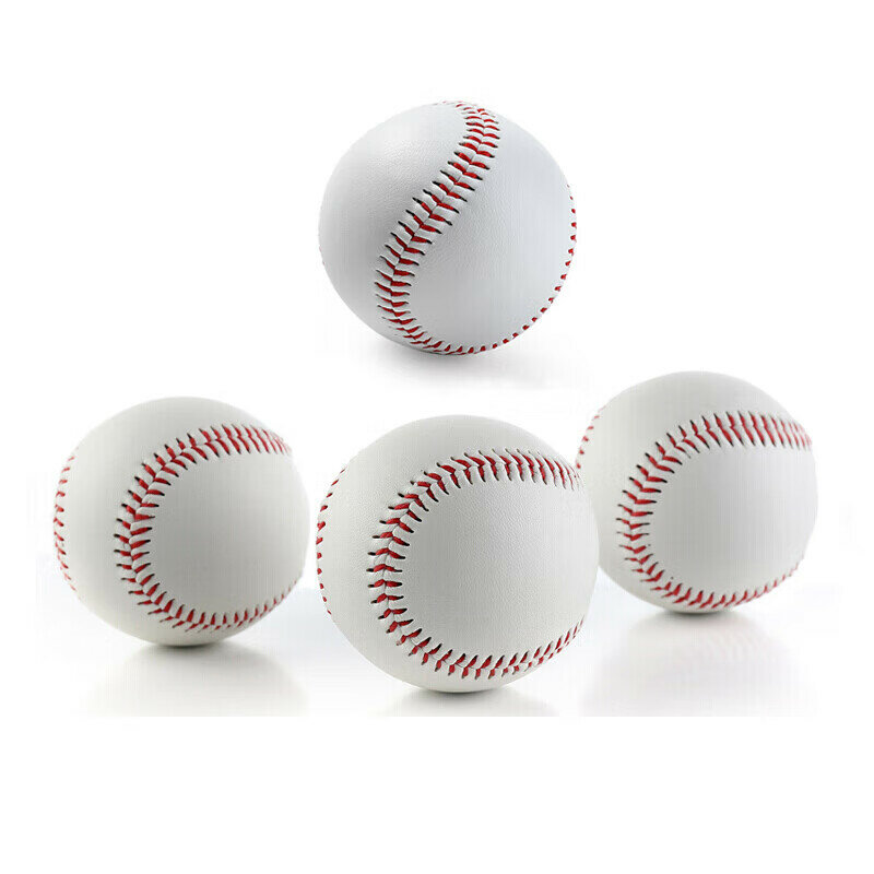 INVUI (INVUI) 9-Inch Hard Baseball Training Ball Solid Soft Filling Hitting Ball Youth Children Adult Baseball 4-Pack