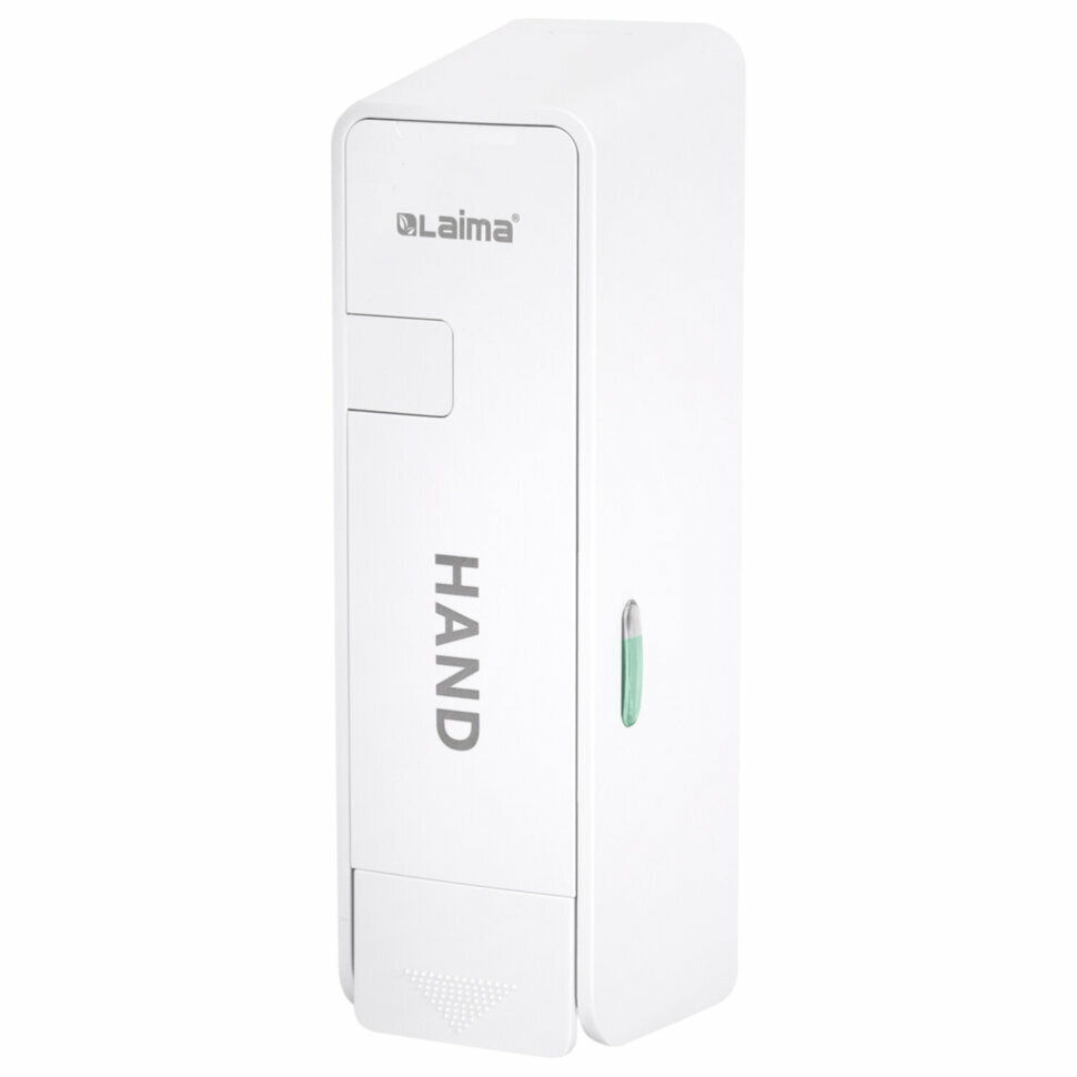 Дозатор для жидкого мыла LAIMA ULTRA, наливной, 0,38 л, белый, ABS-пластик, 609106, MD-9029W, 609106