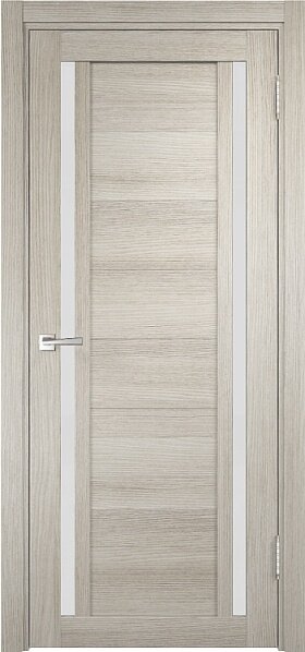 Межкомнатная Дверь Verda Z-3 Лиственница Белая со Стеклом Гранит Прозрачный 2000х600мм (Полотно 1шт) / Верда.