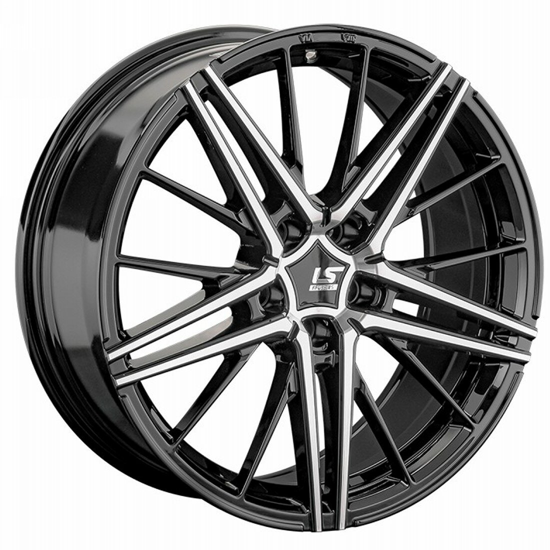 Колесный диск LS FlowForming RC76 8x20 5x120 ET40 72,6 BKF литой для автомобиля
