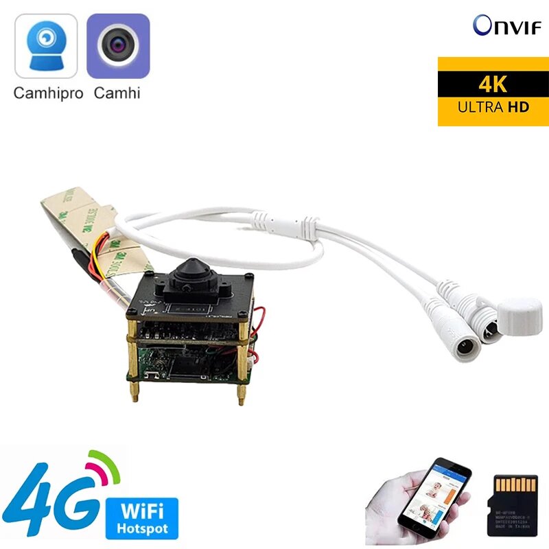 Camhi IP-камера 8MP 4K GS-4GPBTFWCA4k-P 5MP 4G EU, 3,6 мм