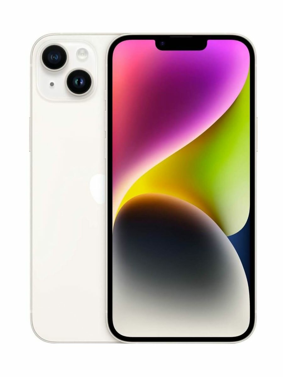 IPhone 14 Plus 256 ГБ Starlight - белый — фото 1