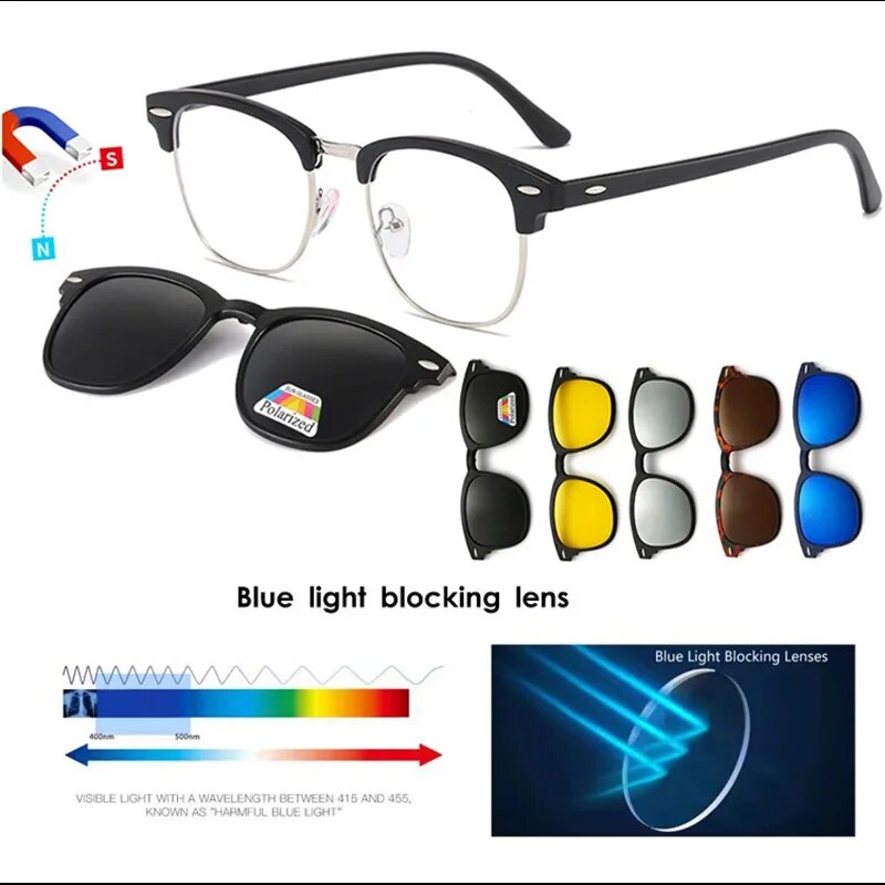 Очки для зрения NINJONA -1.50, 6in1 Anti blue light