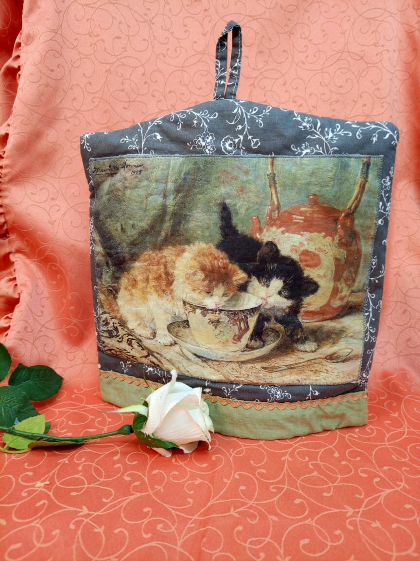 Грелка на чайник хлопок 27х28 см.