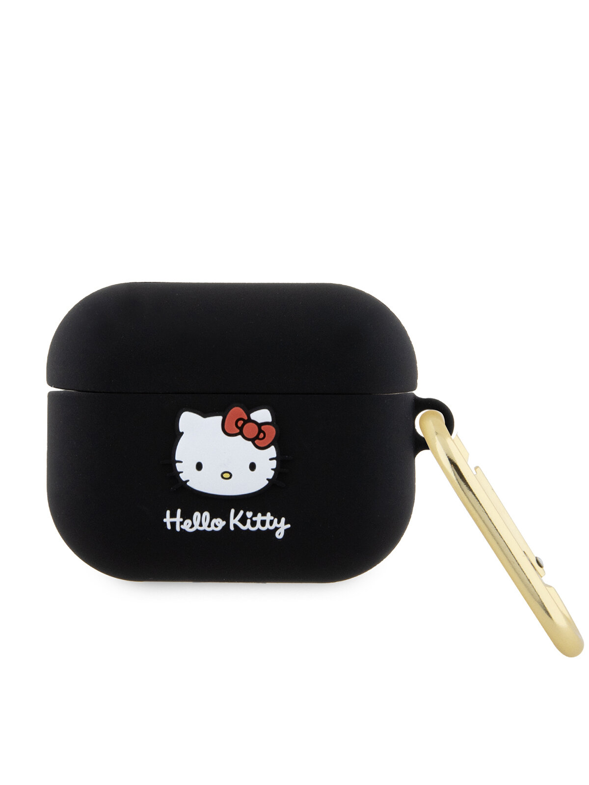 Hello Kitty силиконовый чехол для Airpods Pro, 3D Rubber Kitty Head Black