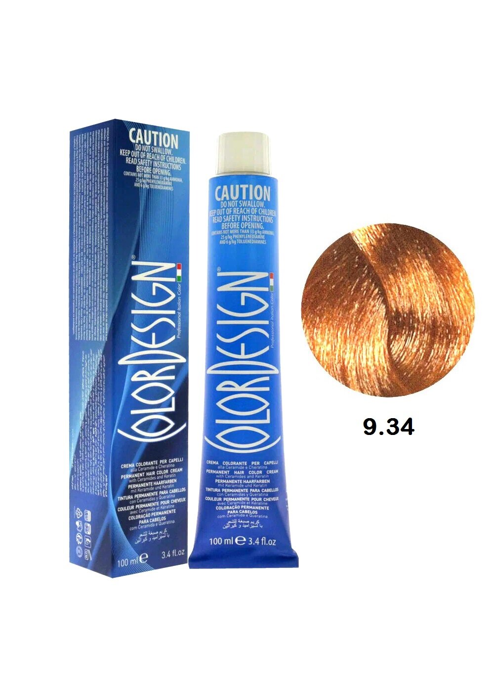 Colordesign Колор Дизайн Стойкая краска для волос 100 мл - Colordesign 9,34