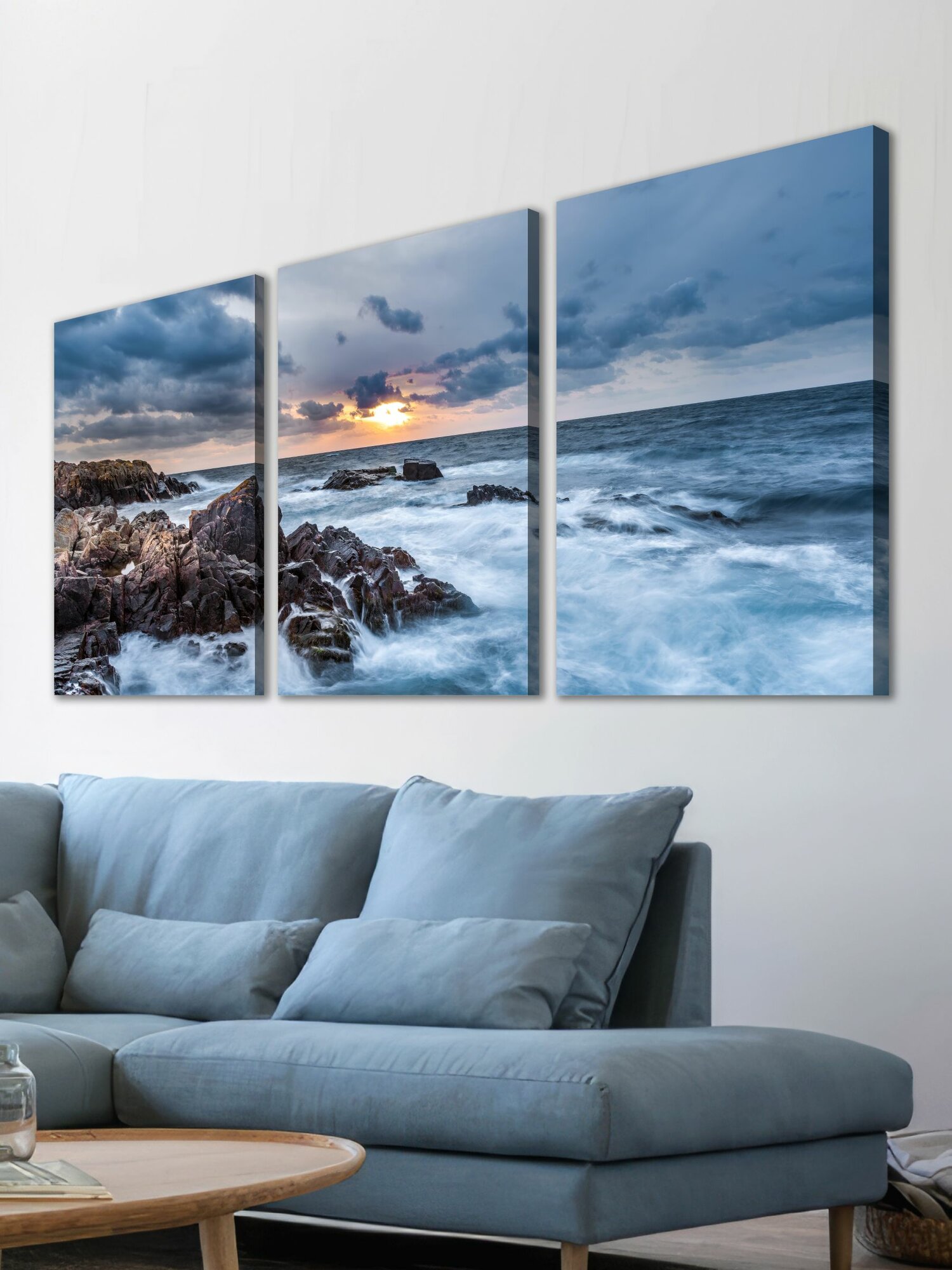 Картина на стену модульная "Тайна морей", 150 см х 70 см