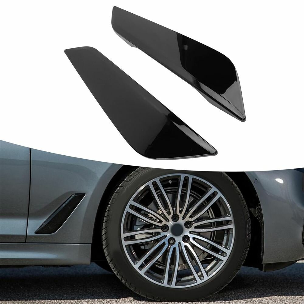 Пара глянцевых черных молдингов вентиляционных каналов слева и справа для BMW G30 5 серии 2017-2022