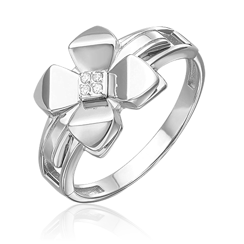 Кольцо, белое золото, 585 проба, бриллиант