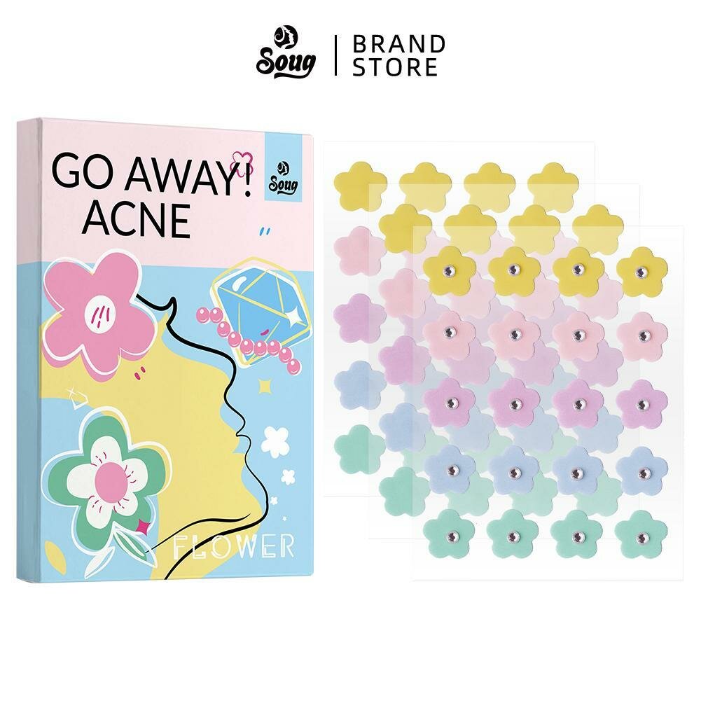 Цветок форма акне патч