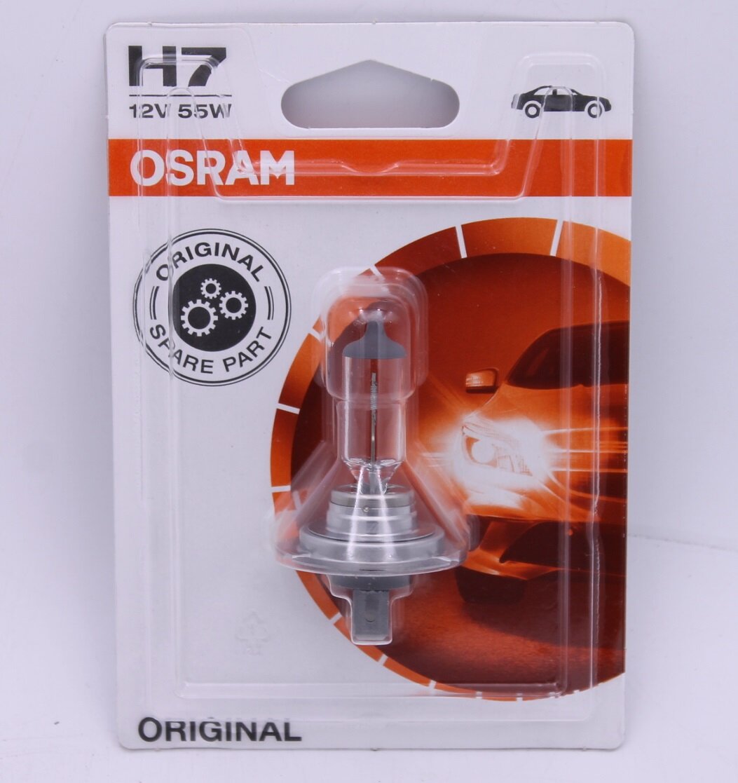 Лампа галогенная 12v h7 55w px26d блистер (1шт.)