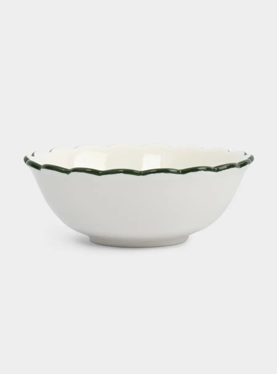 Салатник, 20х8 см, 1,2 л, керамика D, зеленый, Лошадка у елки, Festival