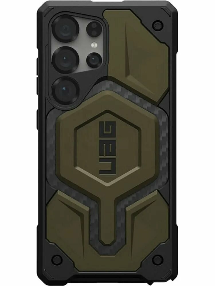 Чехол для мобильного телефона UAG Samsung Galaxy S25 Ultra 6,8 дюймов, Monarch Pro, совместимый с магнитной зарядкой, кевлар, углеродное волокно, высококачественный кожаный прочный защитный чехол