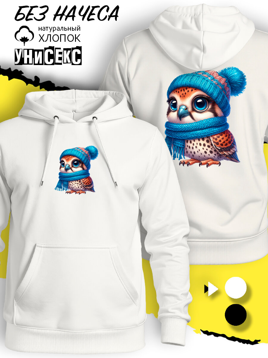 Худи Толстовка свитшот с птицей в шапке