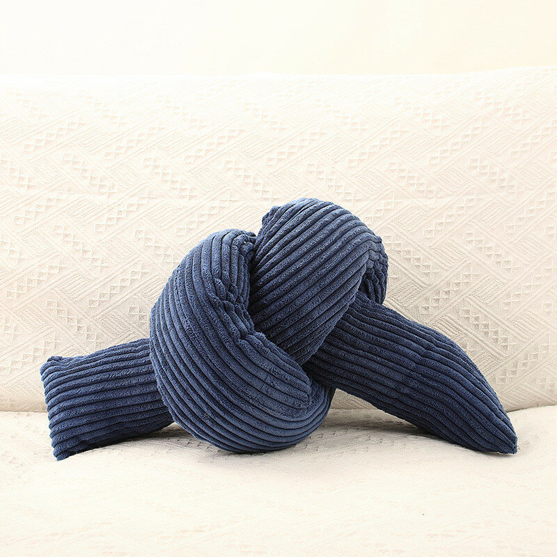 Подушка nordic inspired cloud flower u shaped с мягкой тканью для поддержки дивана синий в полоску