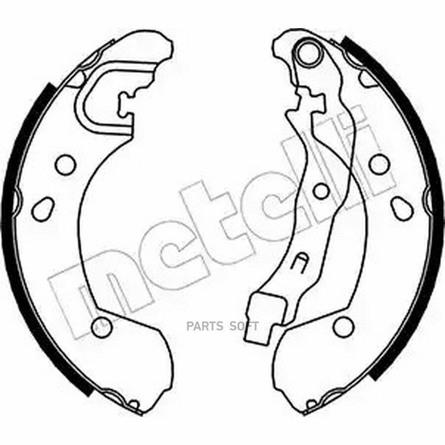METELLI Колодки тормозные, барабанные