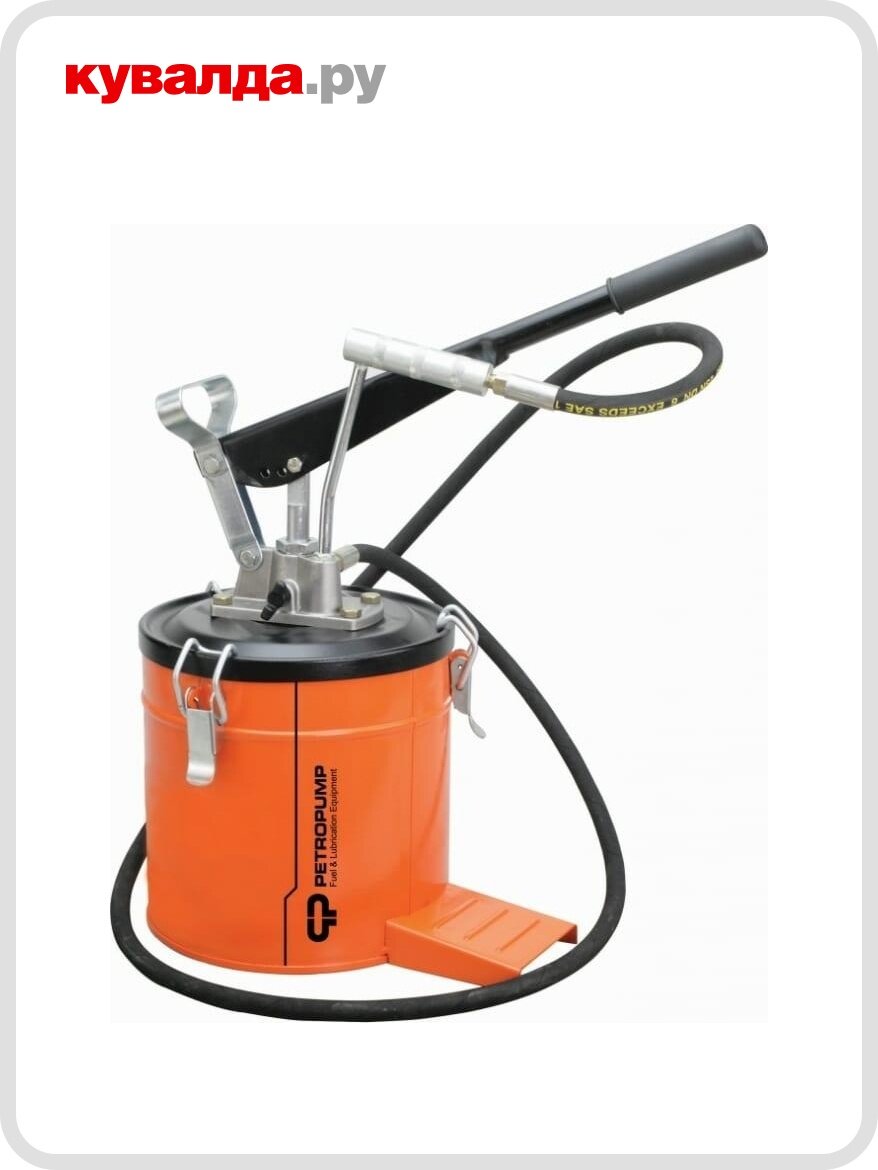 Нагнетатель смазки Petropump PP210022 ручной емкостью 6 кг, 275 бар