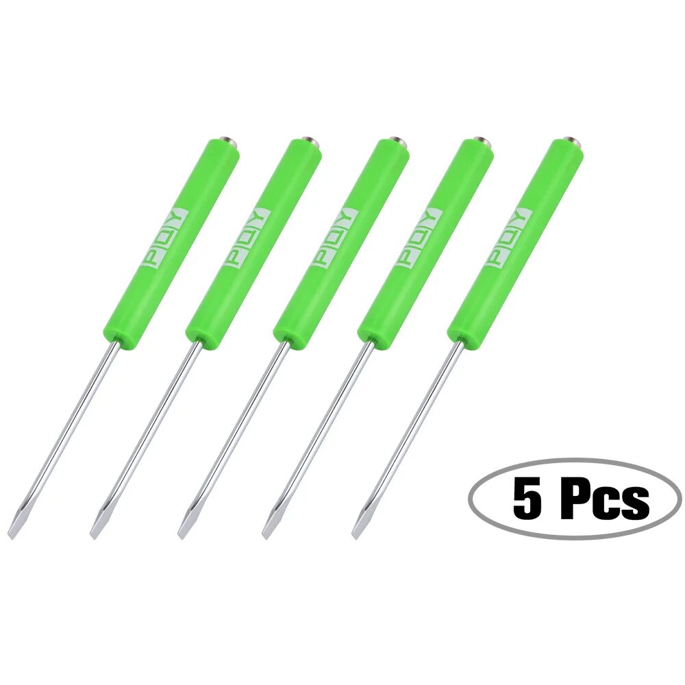 5 шт. мини-топы и карманные зажимы Карманная отвертка сильная Магнитная шлицевая отвертка GJ001-QY