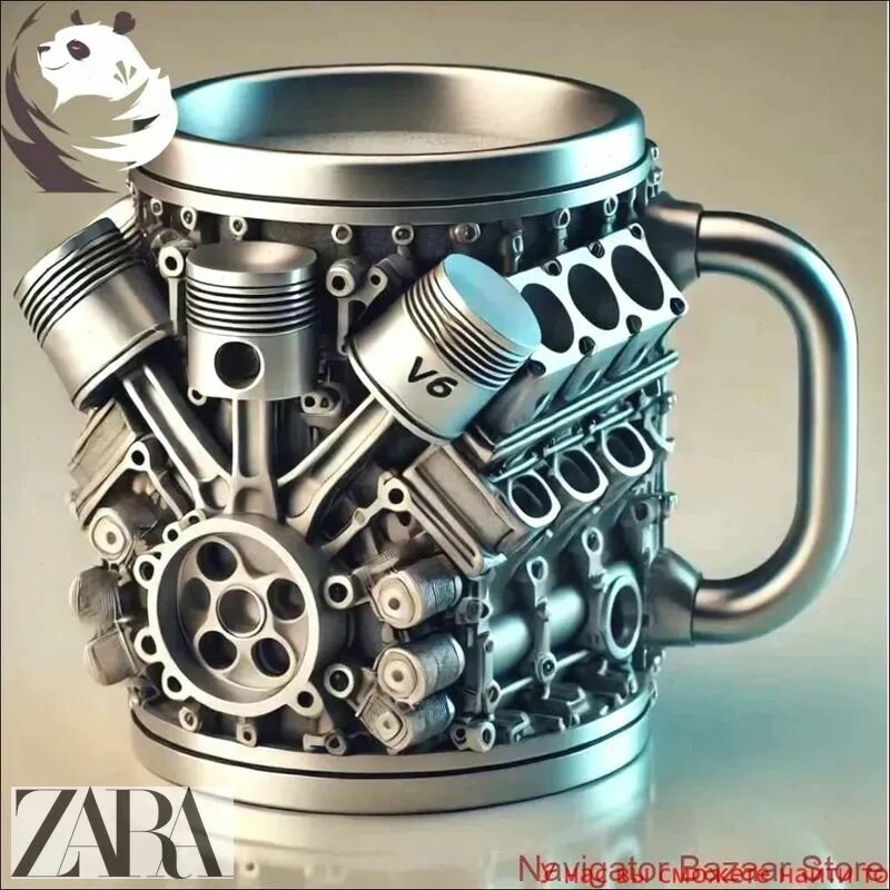 ZARA HOME Чашка "Двигатель V8", 400 мл, 1 шт