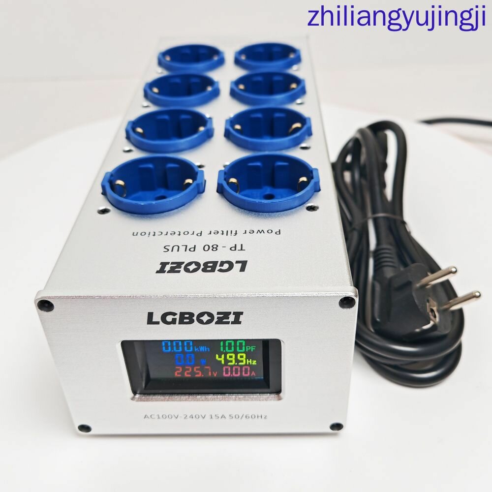 TP80PLUS Фильтр питания европейского стандарта 8-битный разъем для подключения очистителя питания ЕС Ау, диофильская двухступенчатая фильтрация