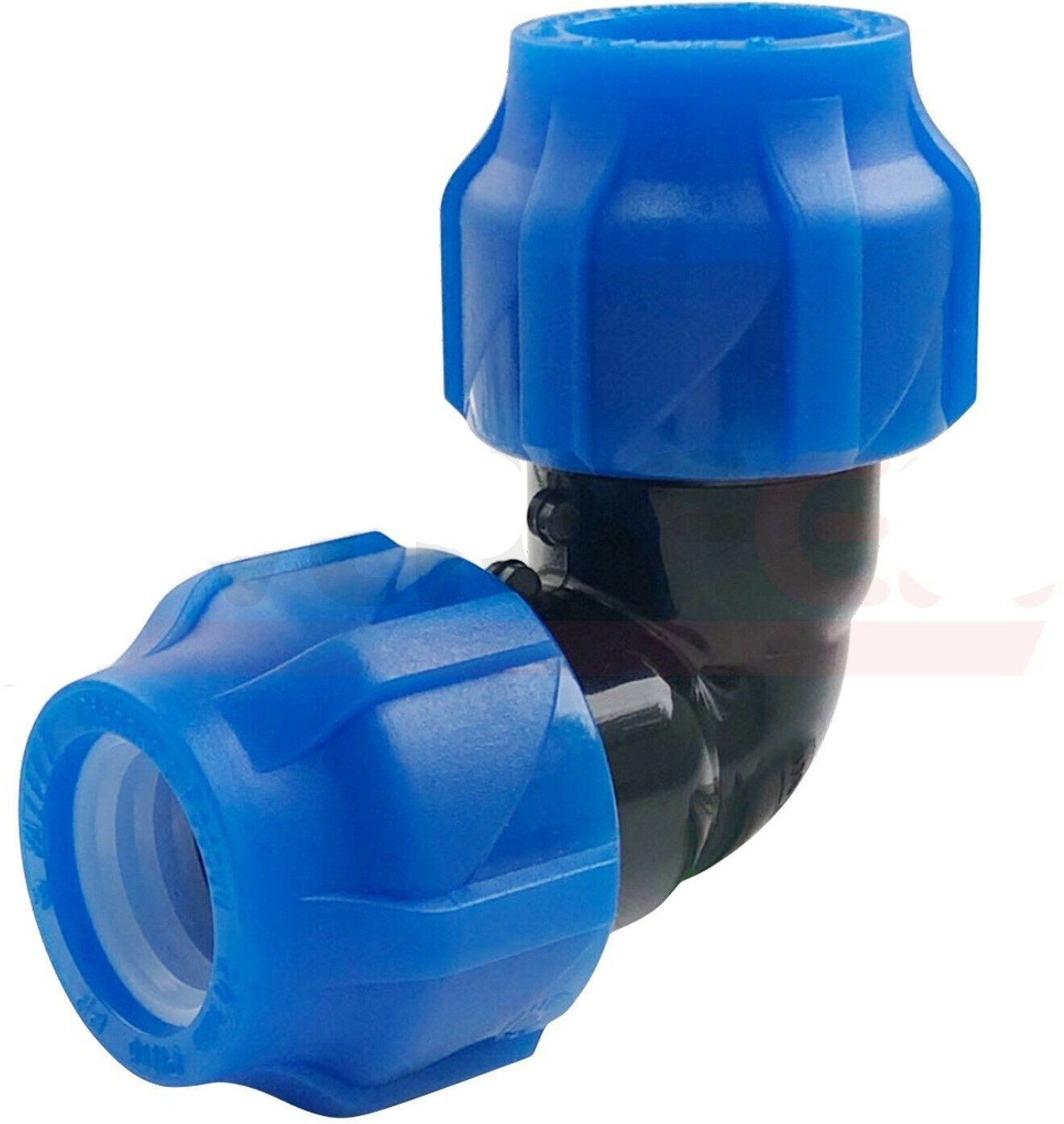 Отвод Valfex D40, компрессионный, присоединительный, угол 90°, для систем водоснабжения