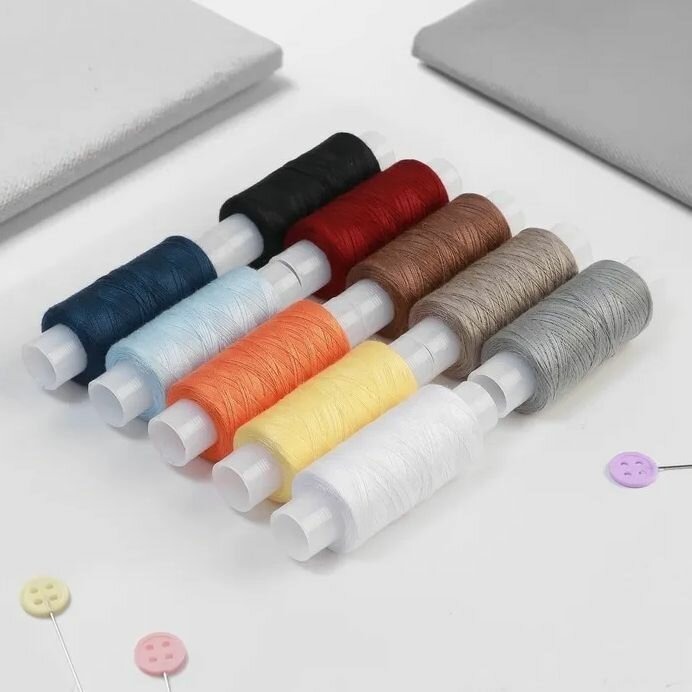 Нитки цветные TheadColor10 комплект 10 шт. намотка 200 м