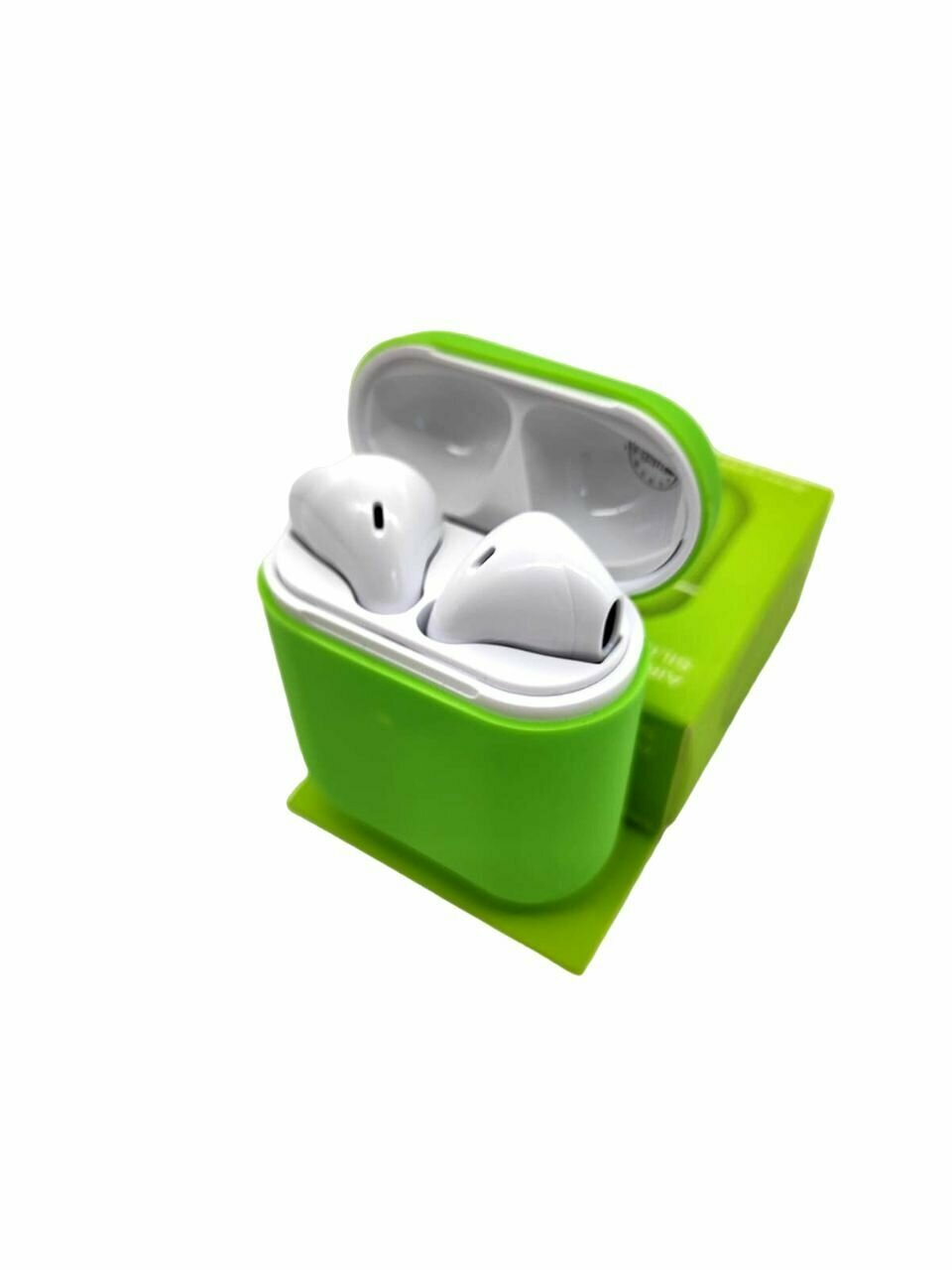 Чехол силиконовый для наушников AirPods 2, салатовый