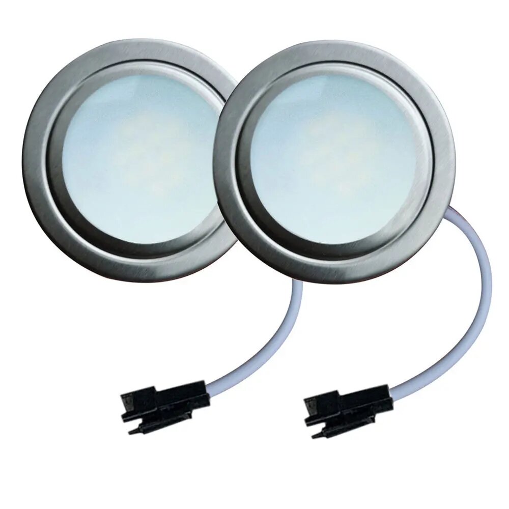 2-х шт, 50 мм, 55 мм, лампа с отверстием для плиты, вытяжка, 1,5 Вт, 12 В постоянного тока, 230 В с разъемом EL4.5, вентиляционное освещение, лампа для шкафа