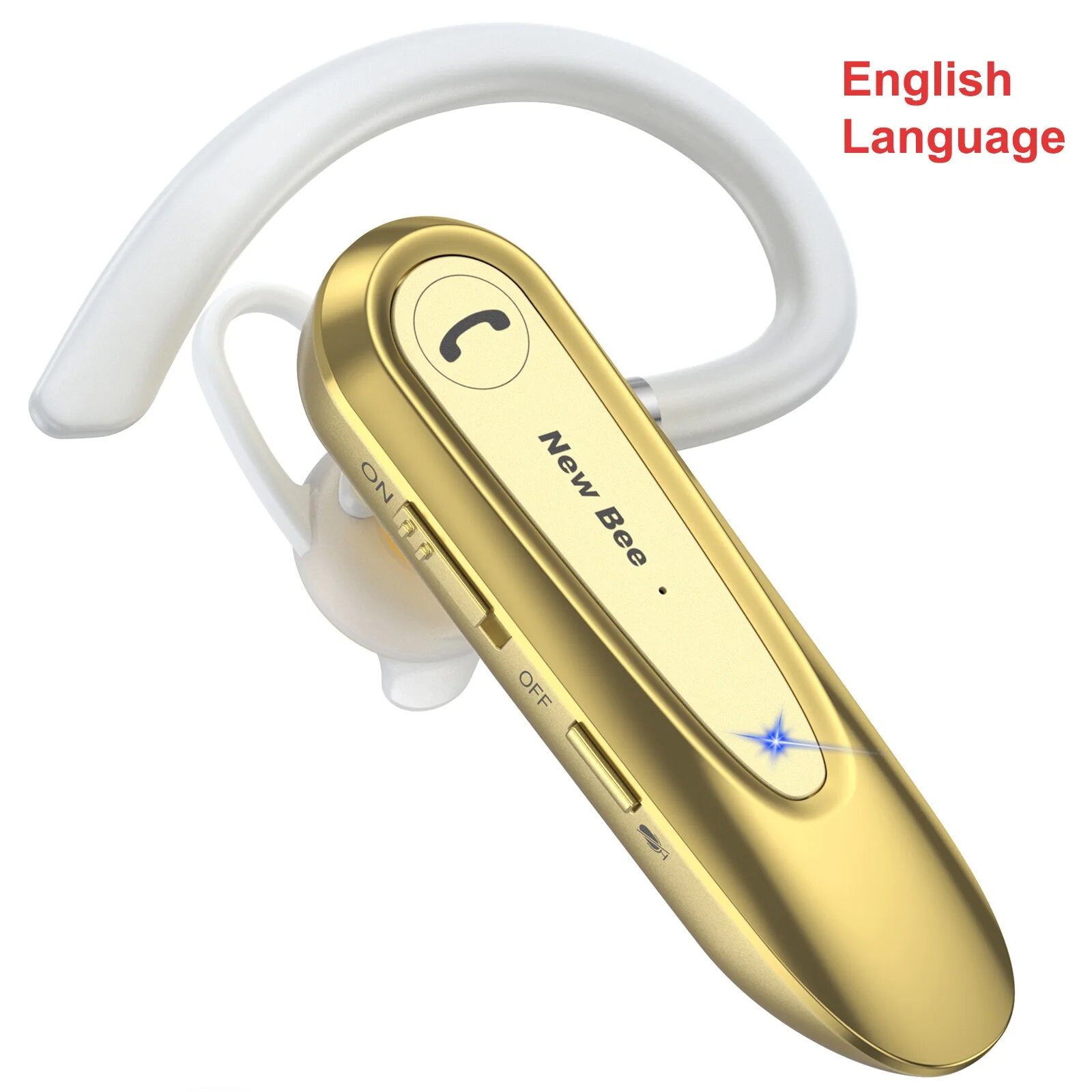 New Bee B45 Bluetooth гарнитура, English Gold