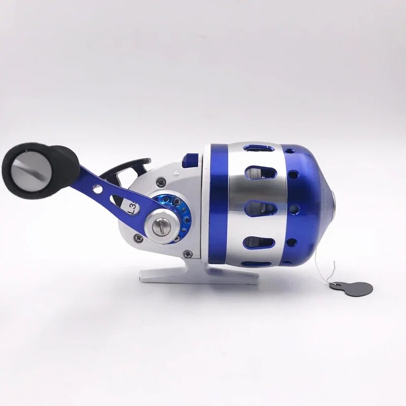 BL35 рыболовная спиннинговая катушка 6 + 1 шарикоподшипник Закрытая металлическая катушка Рогатка стреляющая рыба охота на открытом воздухе с ремешком 5 # PE line 55 м