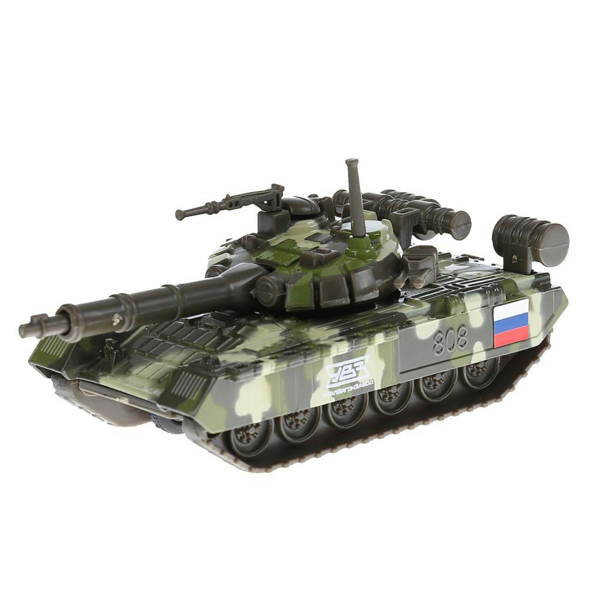 Машина металл Танк T-90 12см, инерц. механизм, подвиж. детали