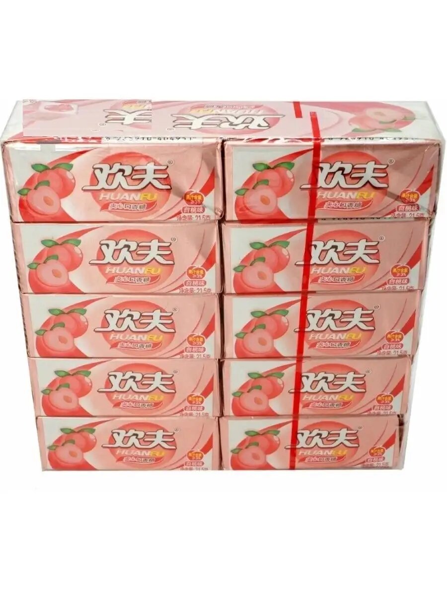 Жевательная резинка с начинкой Персик 21,5 г * 20 шт