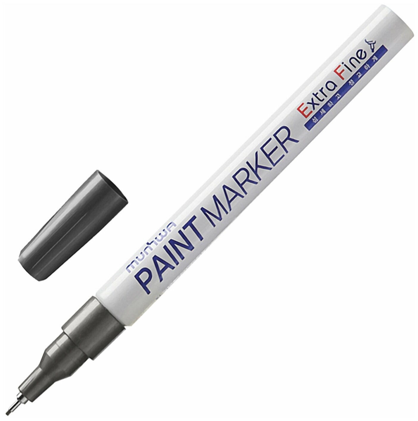 Маркер-краска лаковый MUNHWA "Extra Fine Paint Marker", серебряный, 1 мм, нитро-основа, EFPM-06