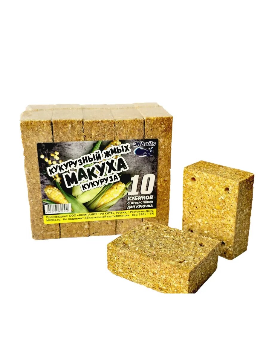 Кукурузный жмых-макуха с отверстием "Кукуруза" 320г