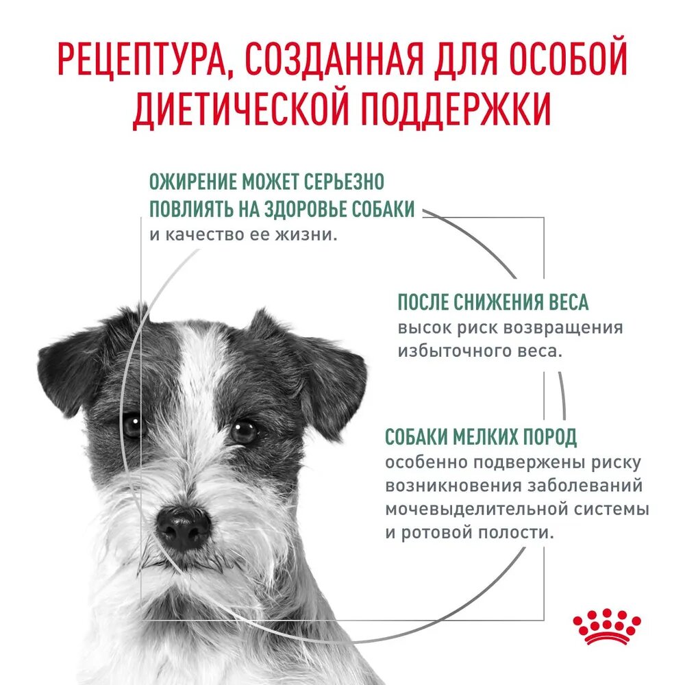 Сухой, ветеринарный корм Royal Canin Satiety Weight Management, для мелких собак снижение веса 0,5 кг