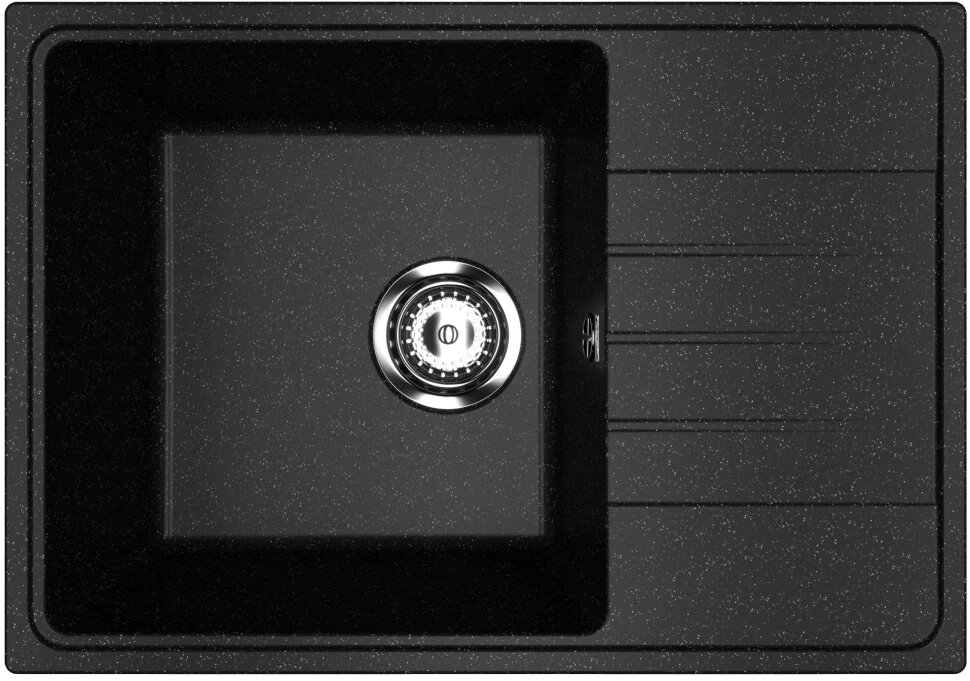 Кухонная мойка Practik PR-M-600-004 60x42 см, оникс