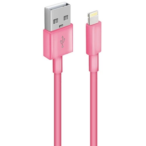 Кабель USB-Am Lightning Диалог CI-0310 pink - 1 метр розовый