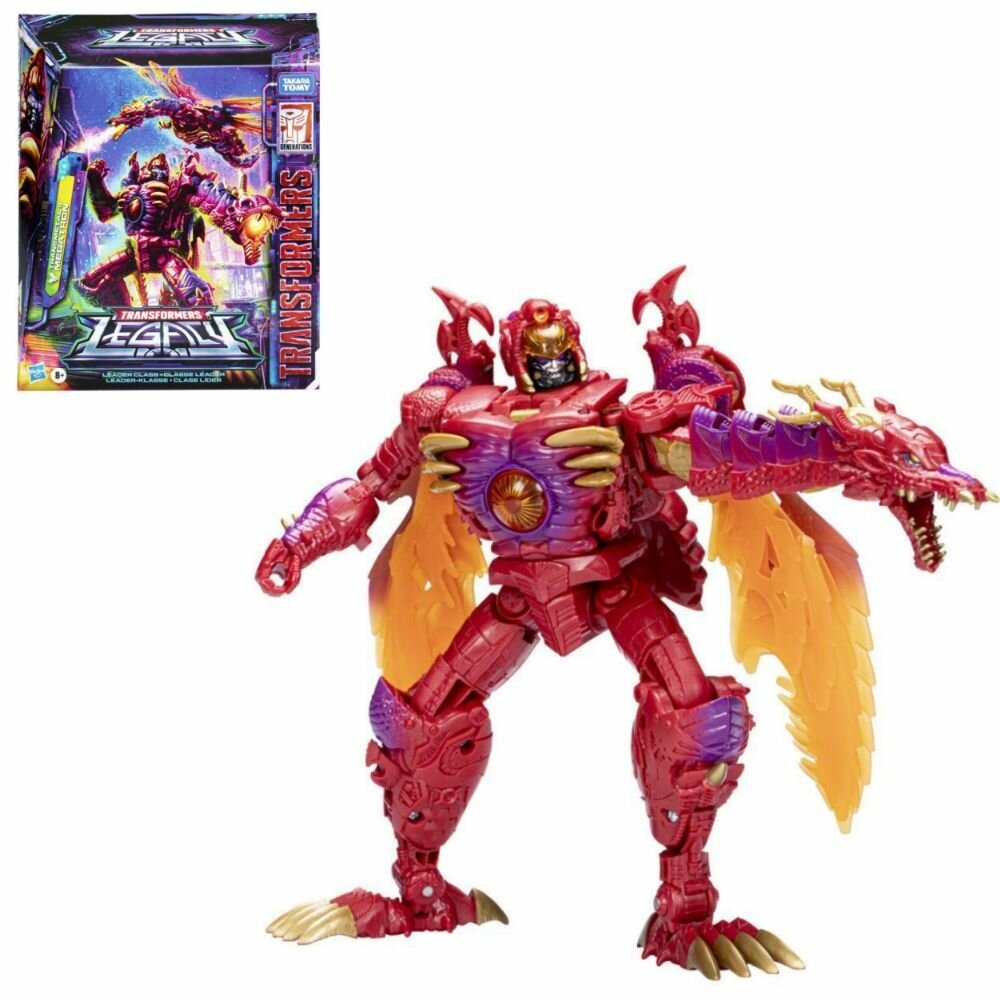 Hasbro Игрушки-трансформеры Generations Legacy Лидер серии Transmetal II Фигурка Мегатрона - от 8 лет и старше, 8,5 дюймов