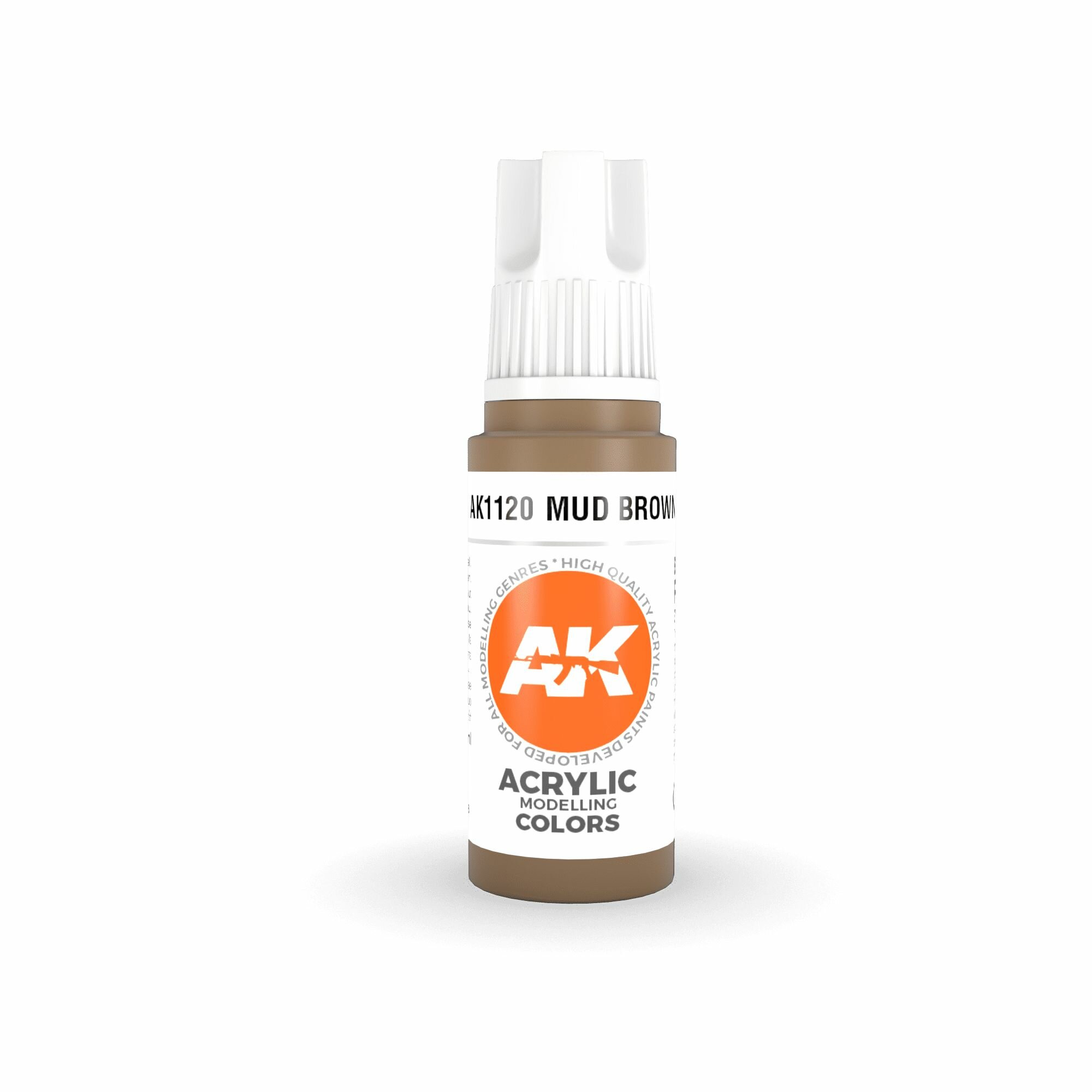 Краска акриловая AK INTERACTIVE Mud Brown 11120 17ml