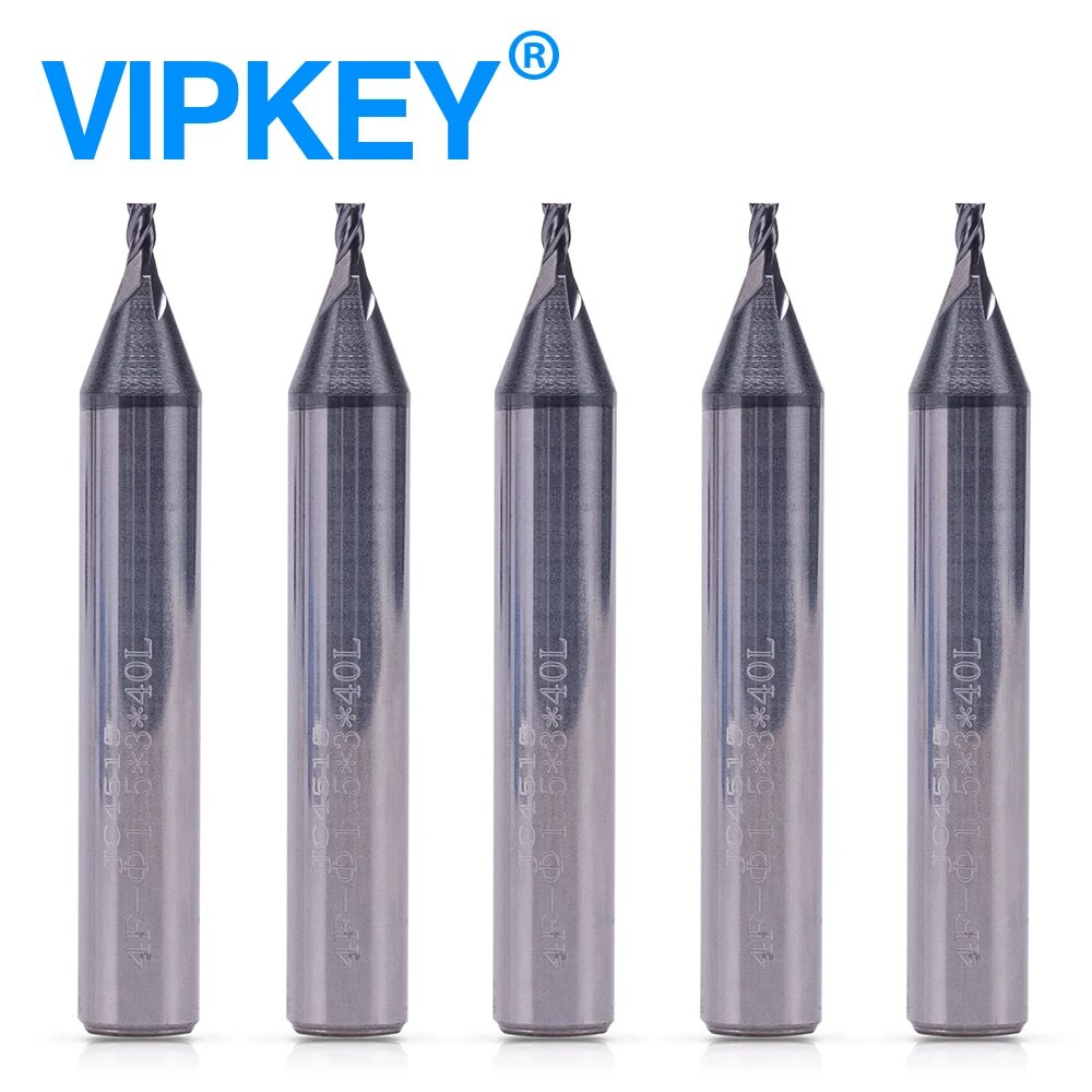 1,5 мм 2,0 мм 2,5 мм 3,0 мм концевые фрезы из карбида вольфрама для вертикальных ключевых станков, сверла, слесарные инструменты 1.5mm