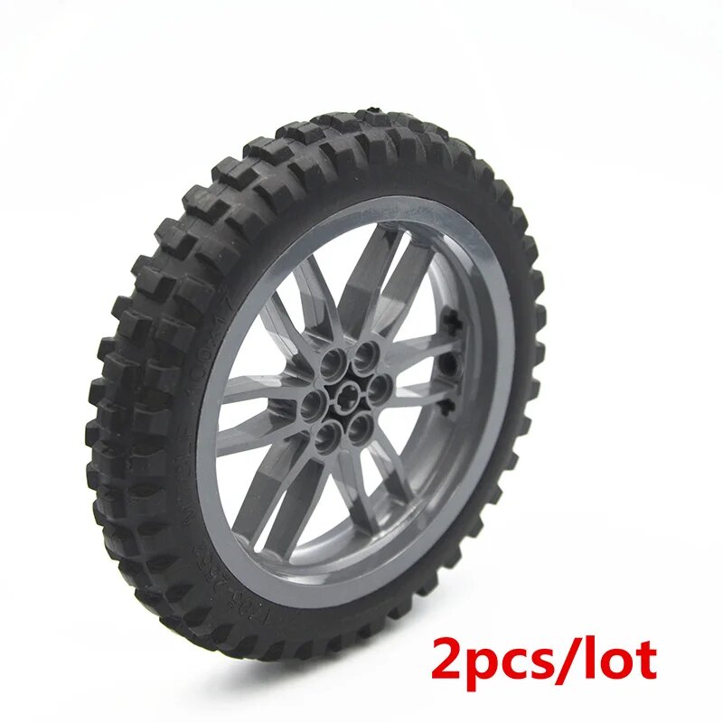 Конструктор ZIN TUNG колеса для мотоцикла, совместимый с Lego Cross off-road tire2