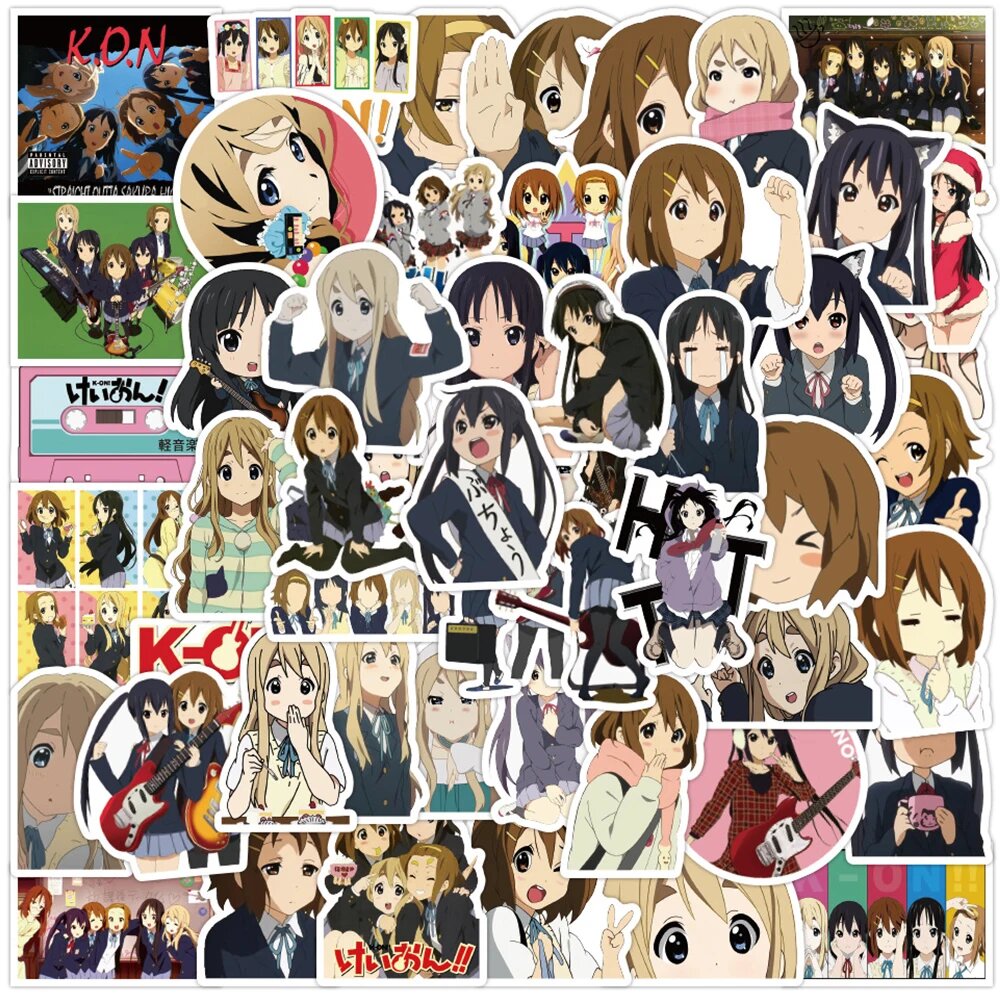 Kawaii Hirasawa Yui K-On Kon наклейки 30PCS