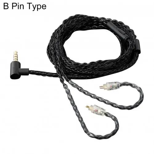 JCALLY Медный плетеный кабель для наушников B/C/MMCX B