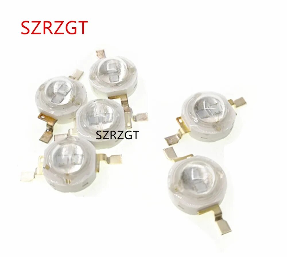 1 5 10 50 100 шт. 5 Вт двойной чип УФ ультрафиолетовый фиолетовый светодиод 420-430 нм светодиодный светильник