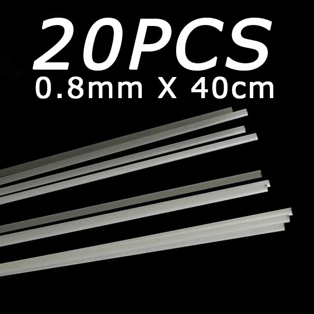 0,8-2,8 мм круглая палочка из стекловолокна DIY рыболовный поплавок хвост материал 20PCS 0.8mmx40cm